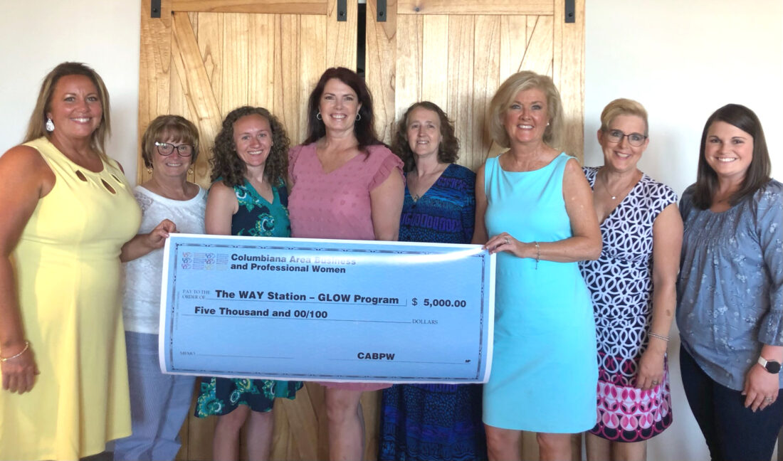 Columbiana Area Business and Professional Women Club donates to the Way ...